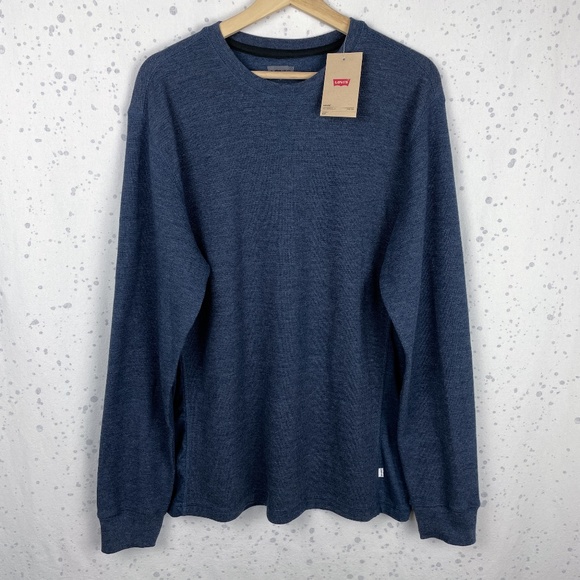 Levi's | Shirts | Nwt Levis Waffle Knit Thermal Long Sleeve Tee L ...